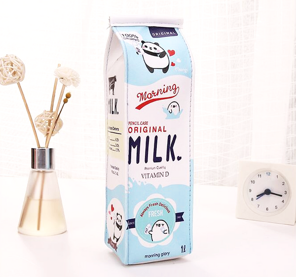 Paper Bear Shop - Milk Box Pencil Case - Online Stationery Qatar
